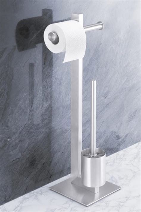 Uchwyt Na Papier Toaletowy Oraz Szczotka Do WC Fresco Zack