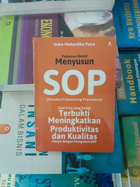 Jual BUKU PEDOMAN EFEKTIF MENYUSUN SOP INDRA MAHARDIKA PUTRA Di Lapak