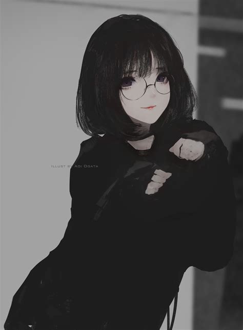 Neko Pose Illust By Aoi Ogata Gadis Animasi Orang Animasi