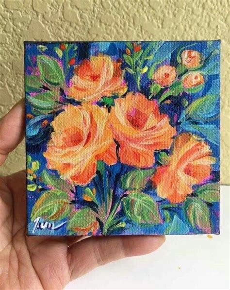 Pin By Shweta Godghate On Canvas Painting In 2024 Mini Canvas Art
