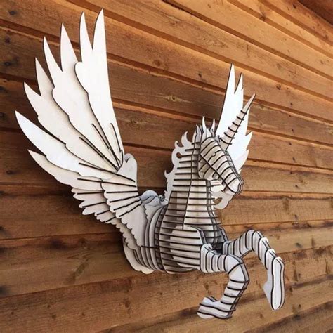 Mitología Pegaso Vectores Corte Láser Modelo Exclusivo Meses sin