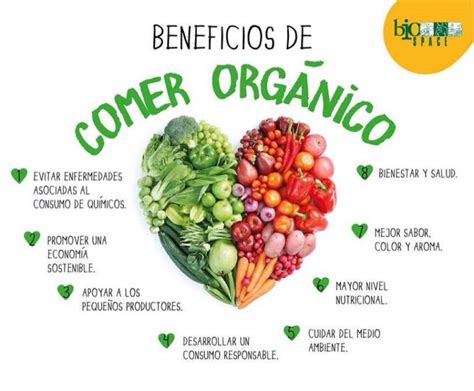 Qué beneficios produce la alimentación orgánica cuidandose