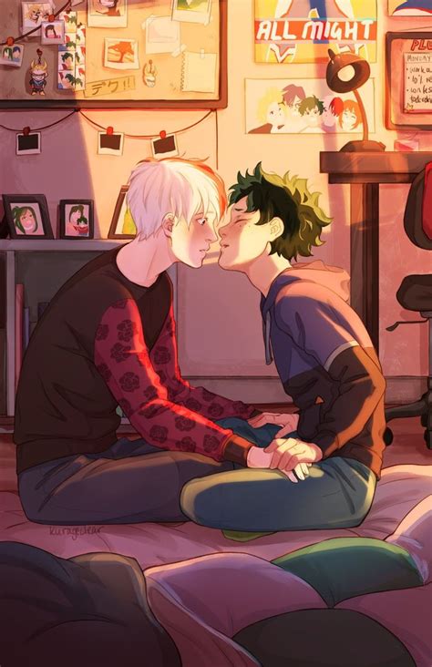 Izuku Midoriya Y Shoto Todoroki TodoDeku In 2020 Hero Academia
