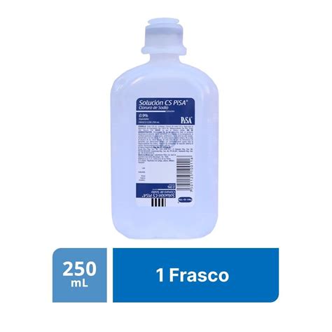 Solución cloruro de sodio Pisa 0 9 inyectable 250 ml Walmart