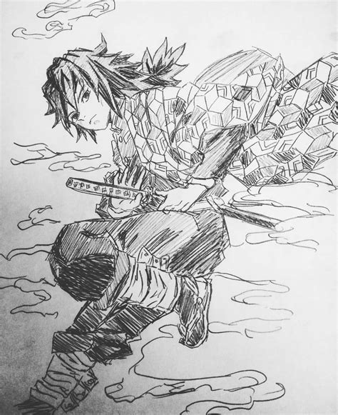 How To Draw Giyuu Tomioka Step By Step At Drawing Tutorials