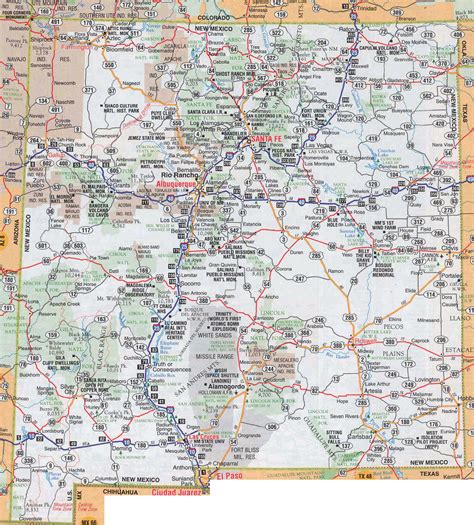 New Mexico State Highway Map Camila Violante