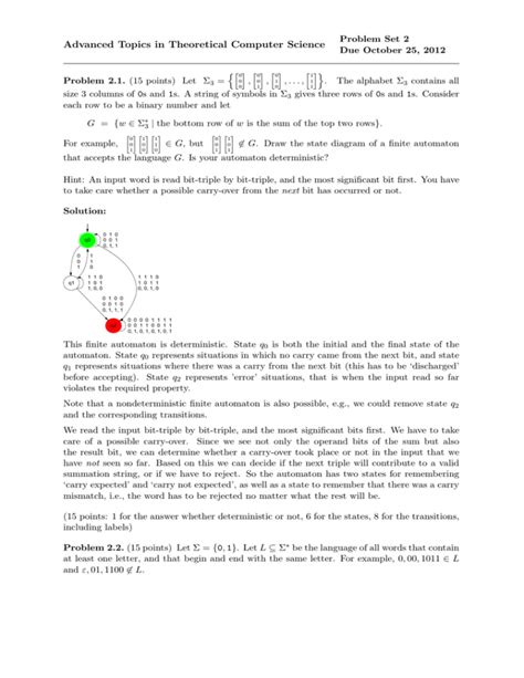 advanced topics in theoretical computer science