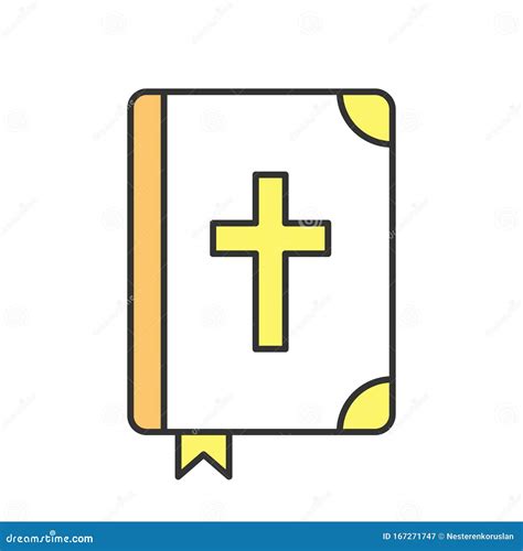 Icono De Color De La Santa Biblia Ilustración del Vector Ilustración