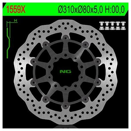 Disque de frein NG BRAKE DISC Pétale Flottant 1559X KAWASAKI Z800