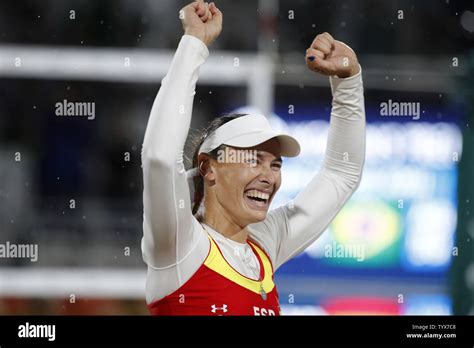Spain S Liliana Fernndez Celebrates After Defeating Brazil In A Women