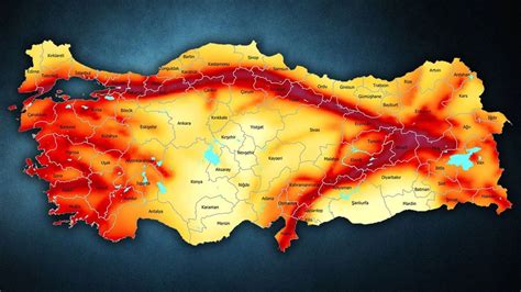 Türkiye Deprem Haritası Deprem Tehlike Haritasındaki Renklerin