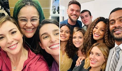 Elenco De Vai Na F Se Joga No Samba Para Comemorar Sucesso Da Novela