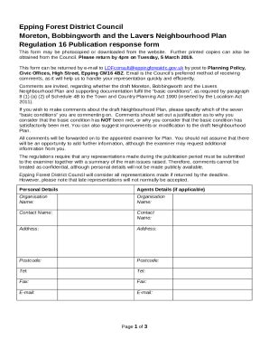 Featured NewsNew Epping Forest District Council Local Plan Doc Template