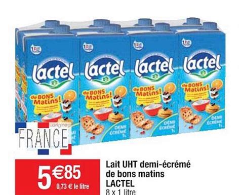Promo Lait Uht Demi Cr M De Bons Matins Lactel Chez Cora Icatalogue Fr