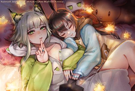 Amiya And Kal Tsit Arknights Drawn By Hairtail Danbooru