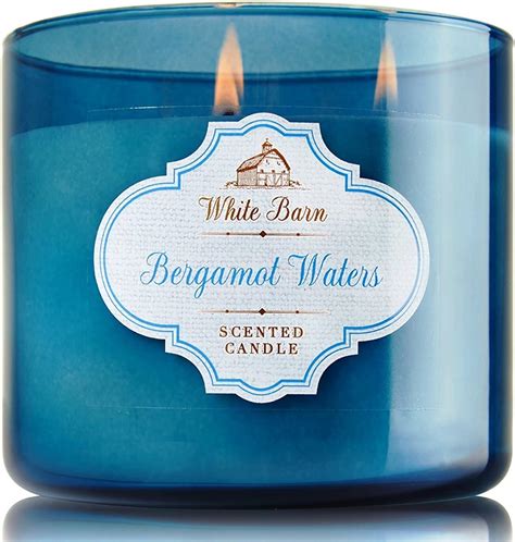 Amazon Bath And Body Works White Barn Bergamot Waters 3 Wick