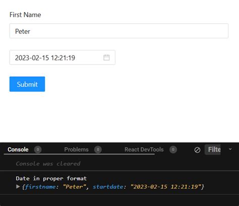 javascript how to get antd datepicker value in format after submission stack overflow