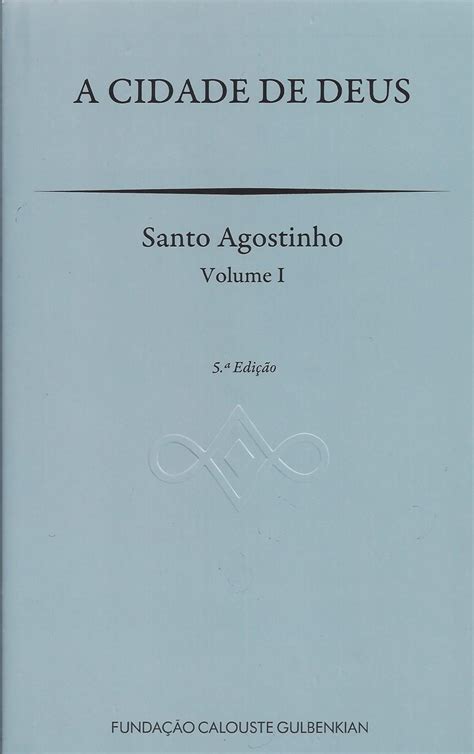 Lista De Livros A Cidade De Deus Livro I Santo Agostinho