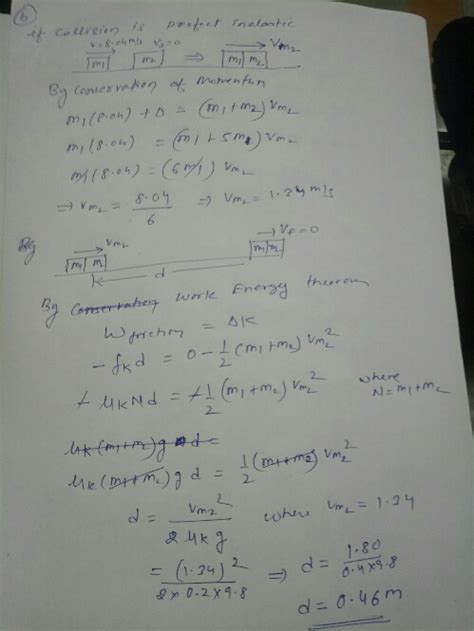 in the figure block 1 of mass m1 slides from rest along a frictionless ramp from wizedu