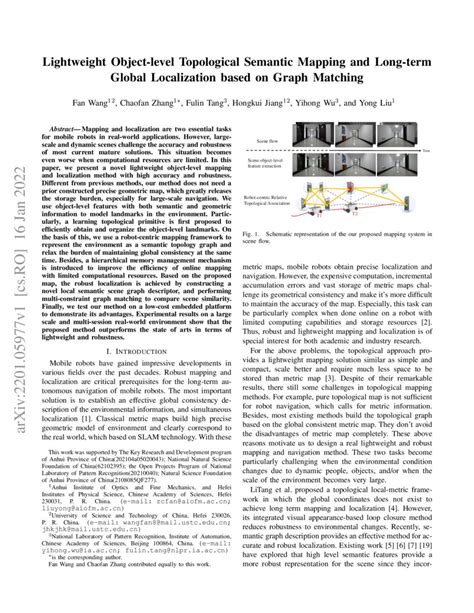 lightweight object level topological semantic mapping and long term global localization based on