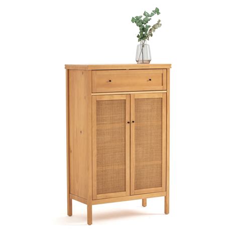 Buffet Pin Massif Et Cannage Gabin Naturel La Redoute Interieurs La