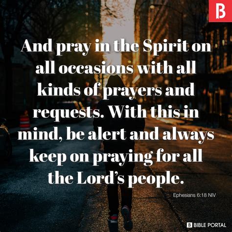 Ephesians 6 18 NIV Picture Bible Image Bible Portal