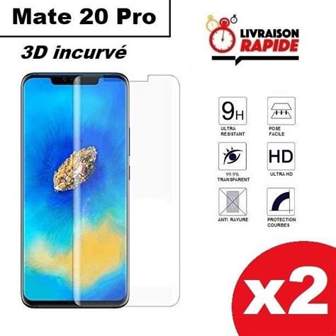Film verre trempe huawei mate 20 pro Cdiscount Téléphonie