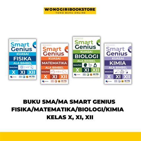 Jual BUKU SMA SMART GENIUS FISIKA KIMIA BIOLOGI MATEMATIKA SMART