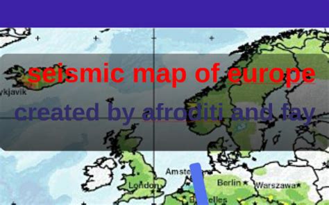 Seismic Map Of Europe By Fay Sweet