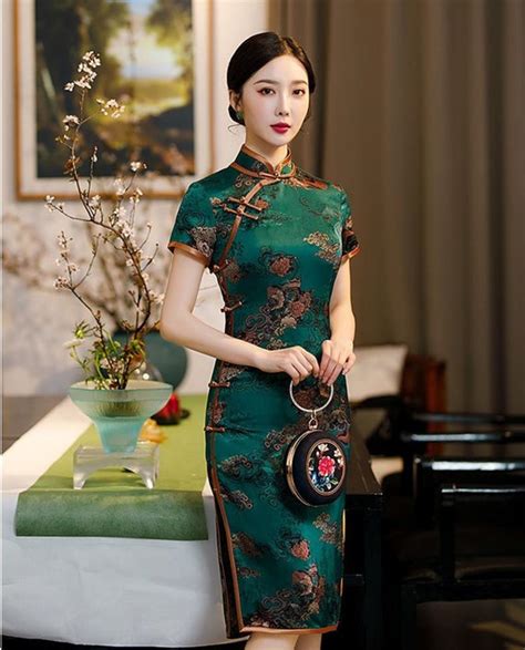 Cheongsam Chinese Qipao Dress Traditional Chinese 57 OFF