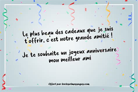 Texte Et Message Anniversaire Pour Un Meilleur Ami