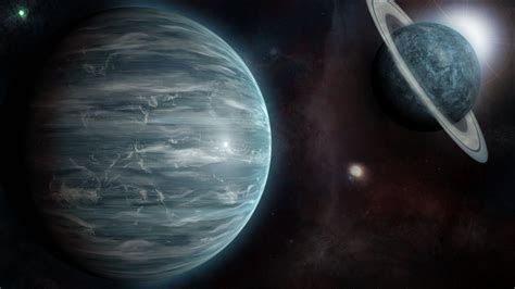 X Resolution Two Planets Planet Space Art Hd Wallpaper
