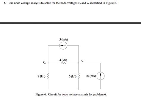 Solved Use Node Voltage Analysis To Solve For The Node Chegg