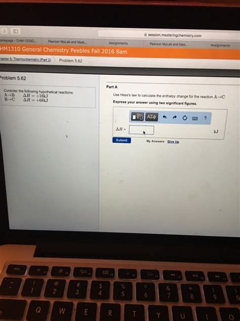 Solved Consider The Following Hypothetical Reactions A Chegg
