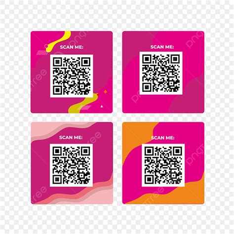 Qr Code Design Vector Art PNG Qr Code Label Flat Design Scan Code