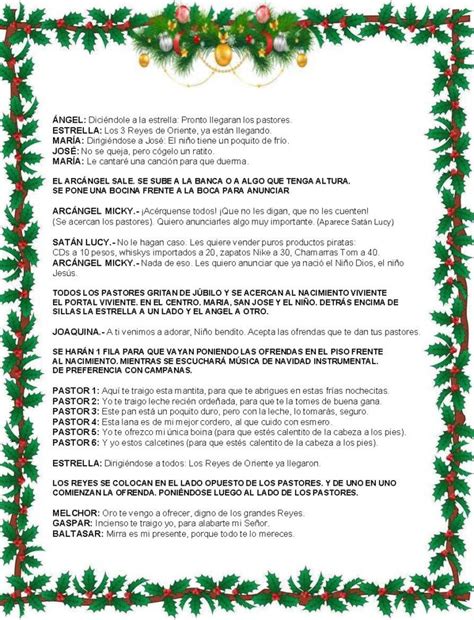Pastorela navideña guión teatral PDF Los Materiales Educativos