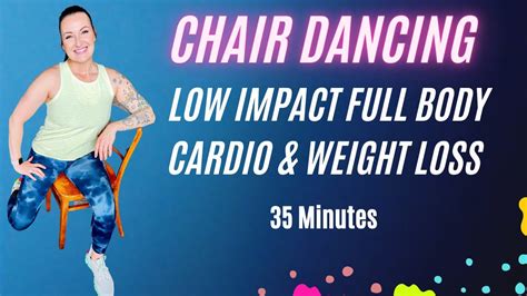 CHAIR CARDIO DANCE 35 Minute Seated Cardio Workout Chair Weight Loss