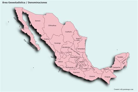Rea Geoestad Stica Denominaciones M Xico Mapas De Usuario