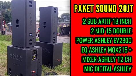 Paket Sound Murah Berkualitas Jt An Siap Bunyi Youtube