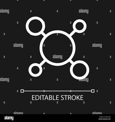 Structure Of Molecules Pixel Perfect White Linear Ui Icon For Dark