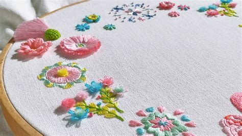 基礎雙週課煦色韶光花園基礎到立體型13種針法 立體刺繡 花草刺繡 針法靈活運用 刺繡構圖通用邏輯 說說想刺繡工作室
