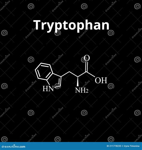 Tryptophan Amino Acid Chemical Molecular Formula Of Tryptophan Amino