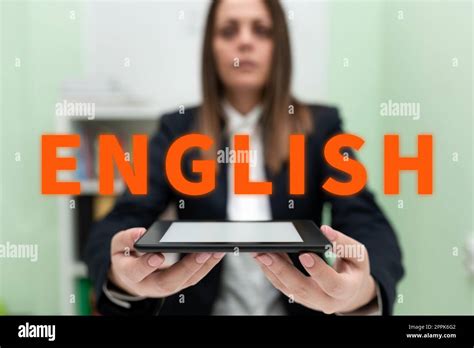 Writing Displaying Text English Internet Concept Possible