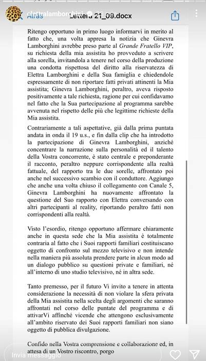 Elettra Lamborghini Rompe Il Silenzio Sulla Sorella Ginevra In Una