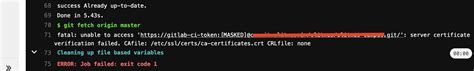 gitlab runner server certificate verification failed gitlab ci cd gitlab forum