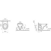 ALTERNA Pack Cuvette WC Suspendue Alterna Verseau POINT P