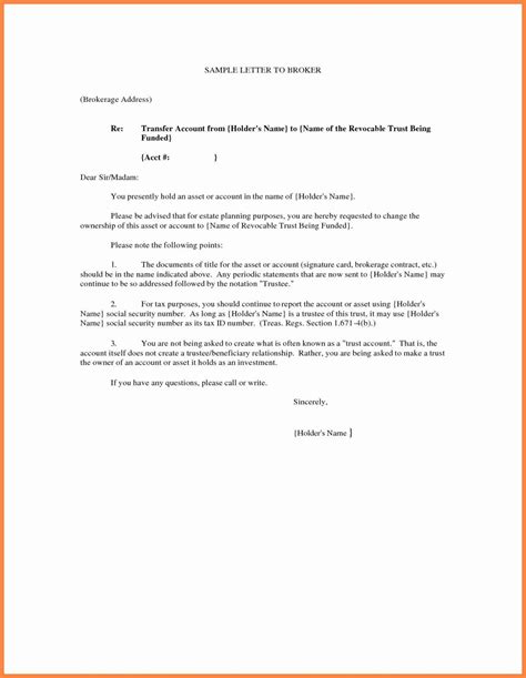 How To Write Change Of Ownership