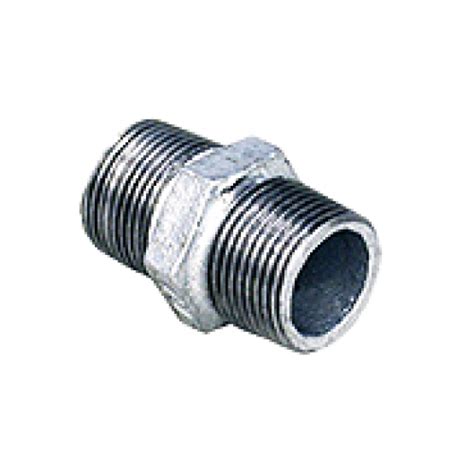 Galvanized Iron GI Fittings Nipple 1 2