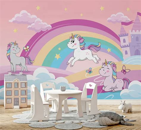 Papel de parede unicórnio para estimular a imaginação do seu filho Uwalls