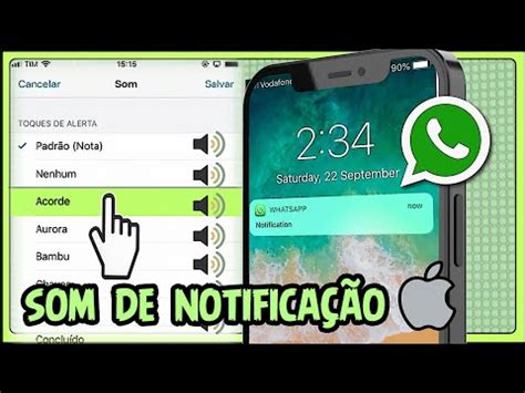 Como Colocar Som de Notificação Personalizado no WhatsApp iphone YouTube